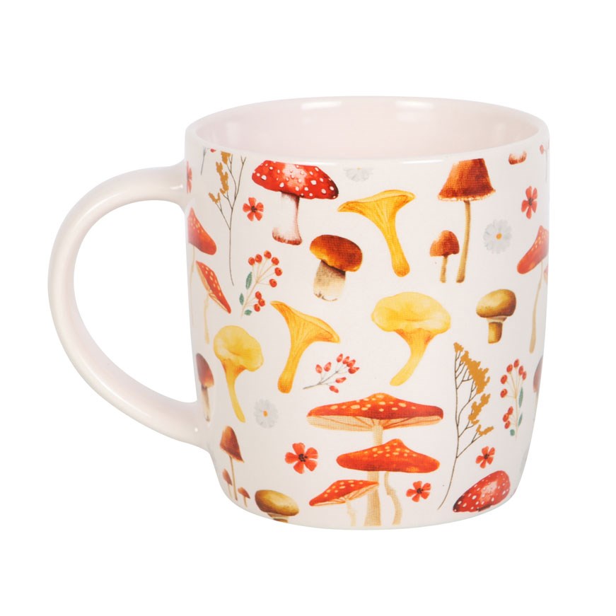 All Over Toadstool Mushroom Print Ceramic Mug | Something Different ...