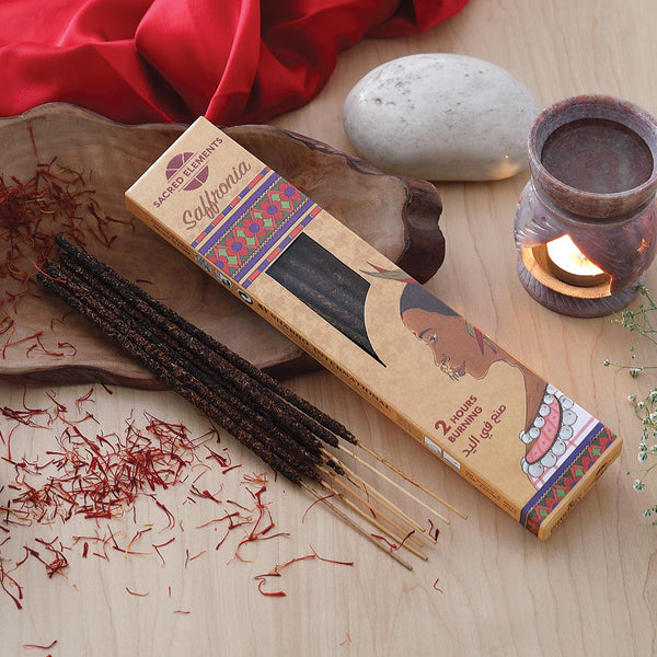 Sacred Elements - Artisanal Saffron Organic Incense – Global Mantra AU